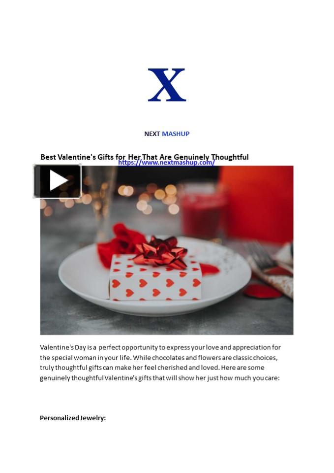 PPT – Best Valentine’s Gifts for Her That Are Genuinely Thoughtful PowerPoint presentation ...
