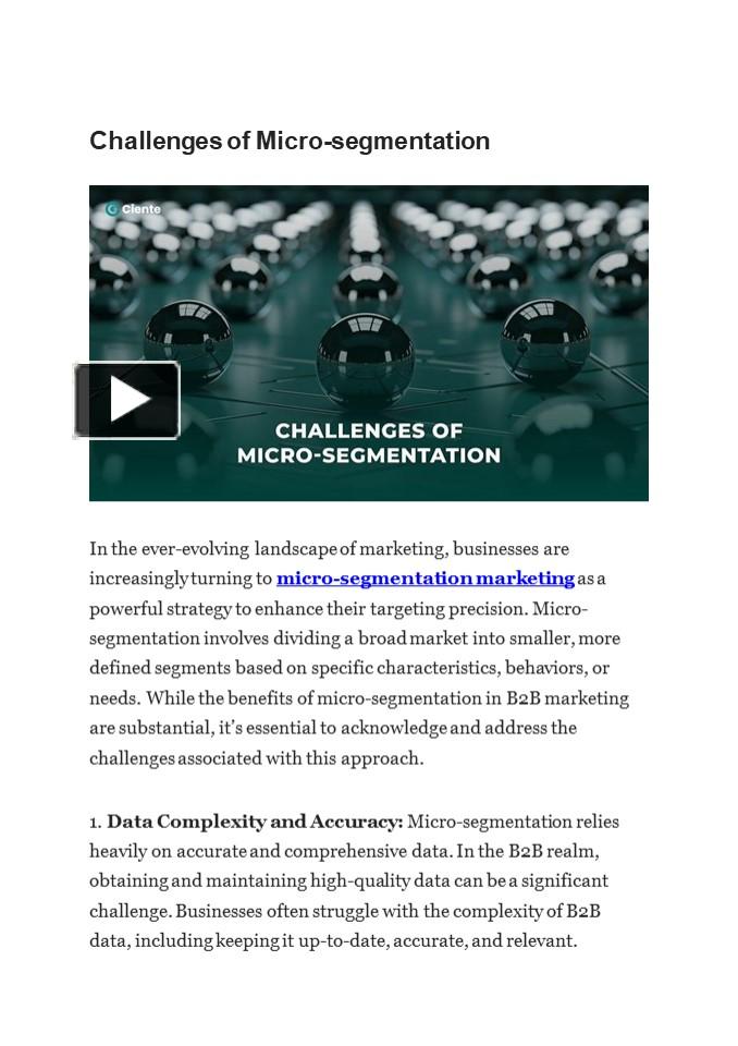 PPT – Challenges of Micro-segmentation PowerPoint presentation | free to download - id: 988cd5-ZmY0Z