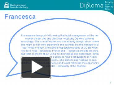 Francesca presentation | free to view
