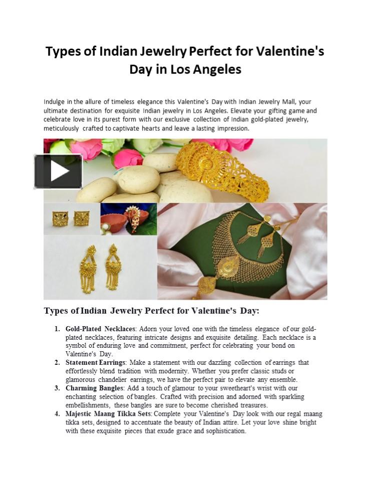 PPT – Types of Indian Jewelry Perfect for Valentine's Day in Los Angeles PowerPoint presentation ...