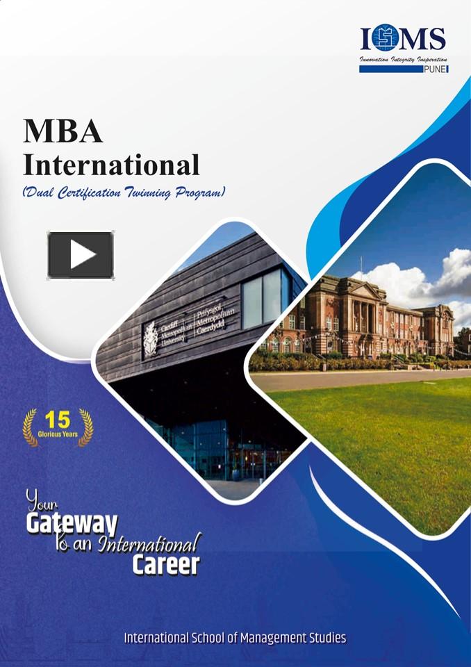 PPT – MBA Admission 2024 | Top MBA College in Pune with Fees PowerPoint presentation | free to ...