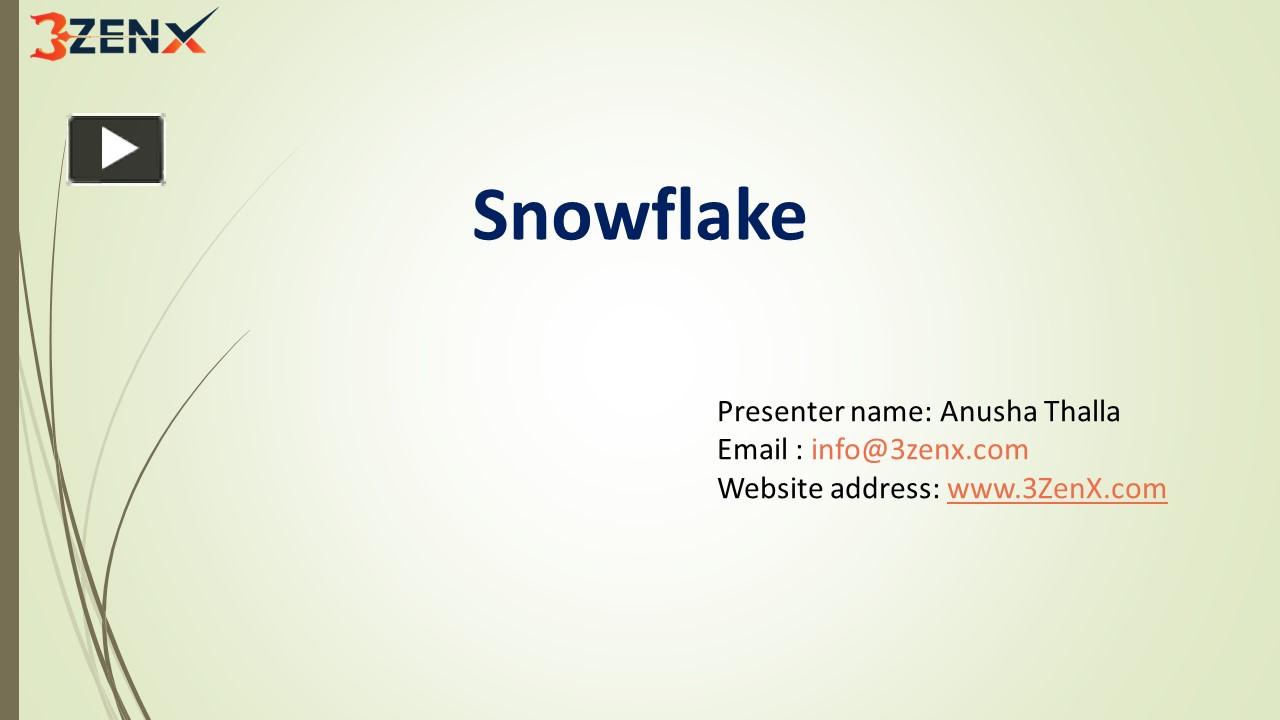 PPT – The Snowflake training in Hyderabad PowerPoint presentation | free to download - id ...