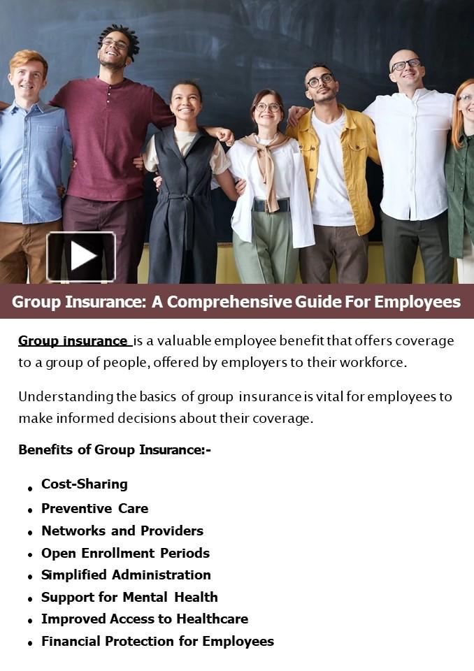 Group Insurance: A Comprehensive Guide For Employees presentation ...