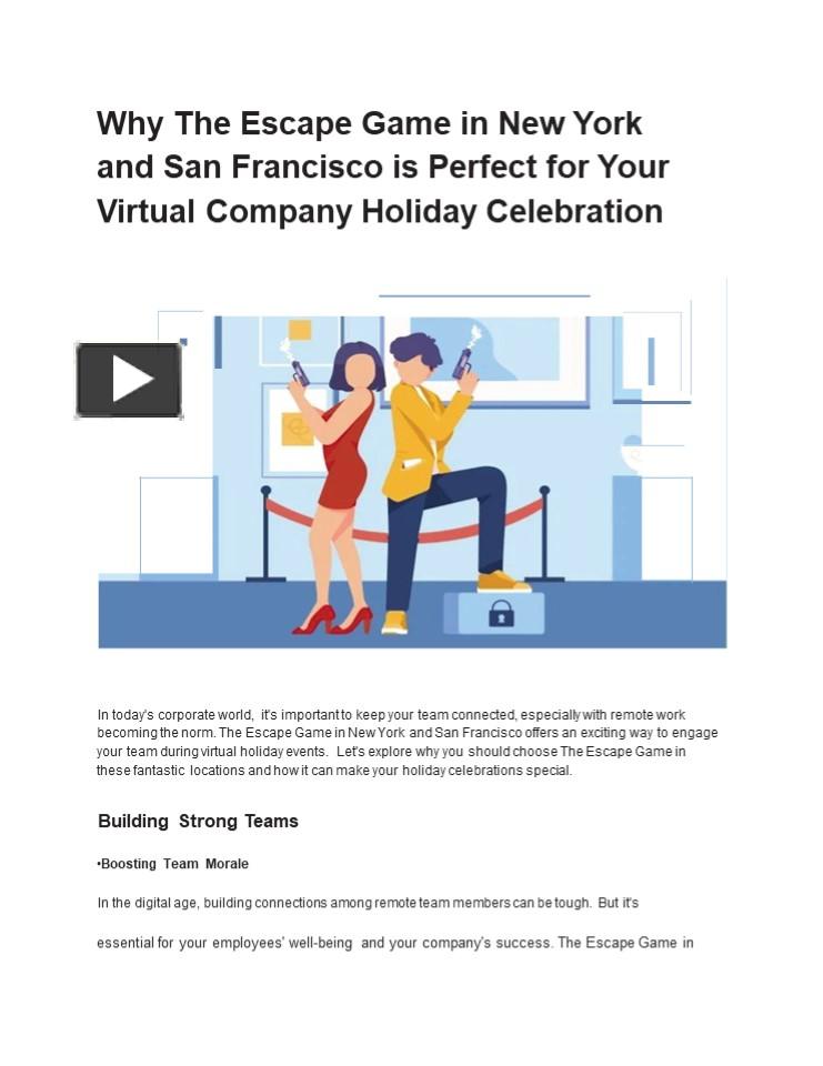 why Escaperoom is perfect presentation | free to download