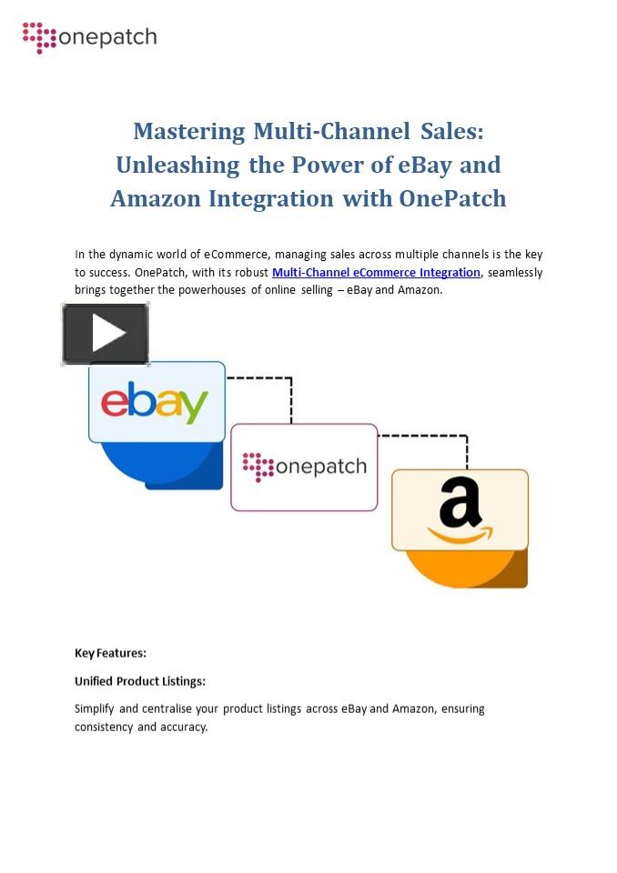 PPT – Mastering Multi-Channel Sales: Unleashing the Power of eBay and Amazon Integration with ...