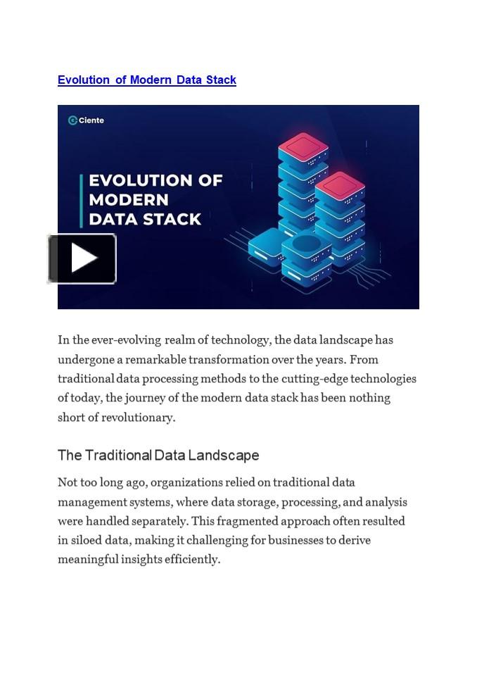 PPT – Evolution of Modern Data Stack PowerPoint presentation | free to download - id: 9897cb-YTNjM