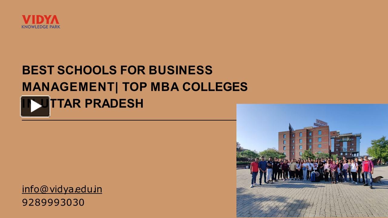PPT – Best Schools for Business Management| Top MBA Colleges in Uttar Pradesh PowerPoint ...