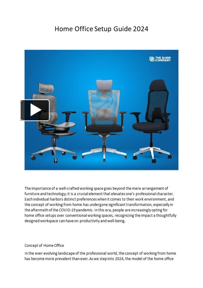 PPT – Home Office Setup Guide 2024 PowerPoint presentation | free to download - id: 989d92-ZjEzM