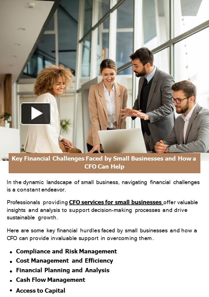 PPT – Key Financial Challenges Faced by Small Businesses and How a CFO Can Help PowerPoint ...