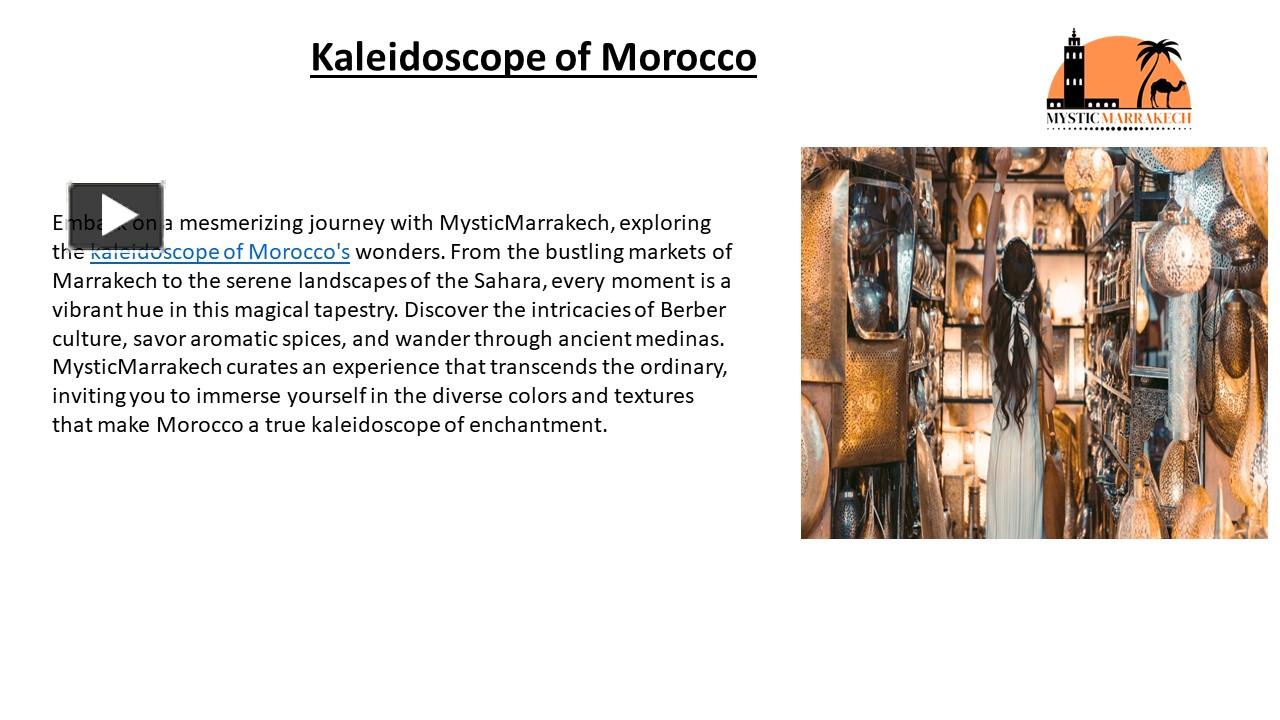 Kaleidoscope of Morocco presentation | free to download