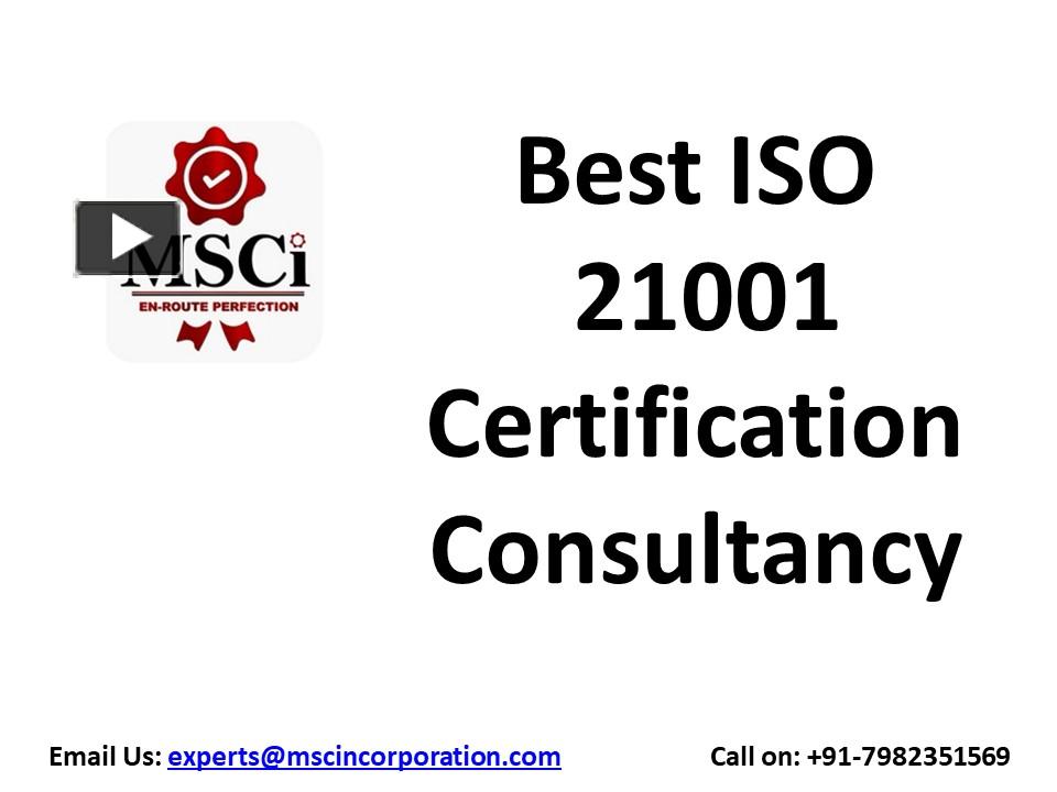 PPT – Best ISO 21001 Certification Consultancy? PowerPoint presentation | free to download - id ...