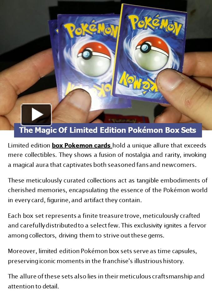 PPT – The Magic Of Limited Edition Pokémon Box Sets PowerPoint ...