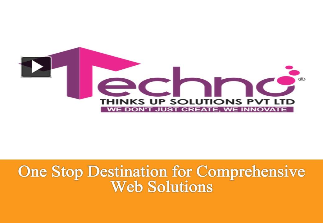 Technothinksup solutions company profile PPT. presentation | free to download