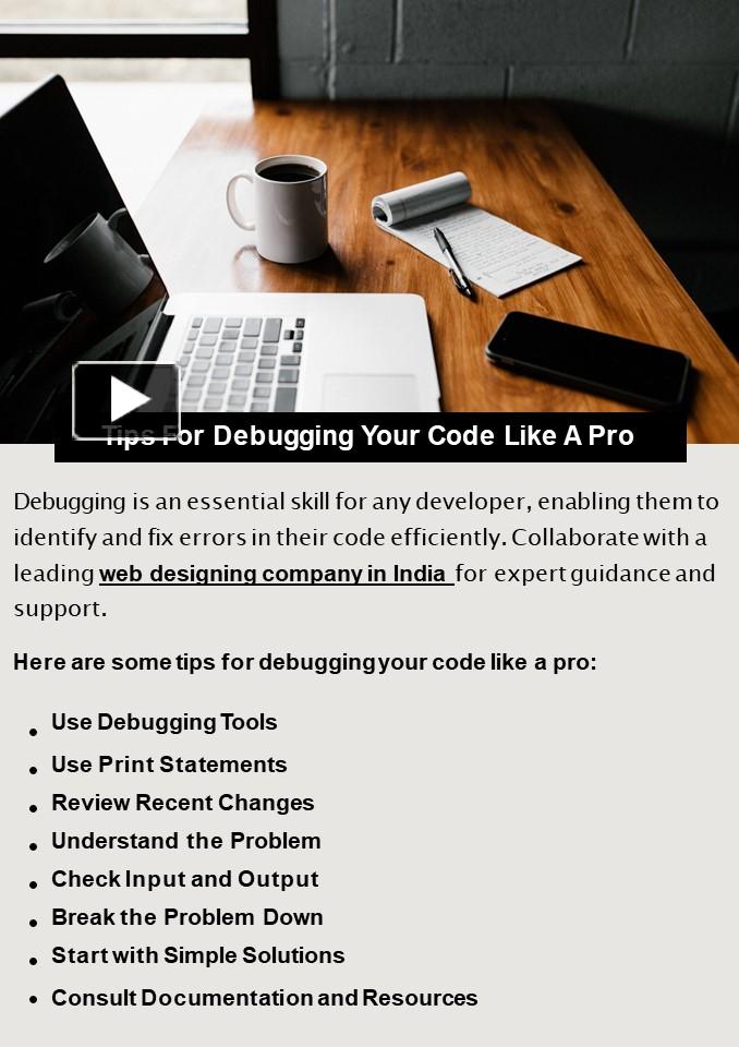 PPT – Tips For Debugging Your Code Like A Pro PowerPoint presentation | free to download - id ...