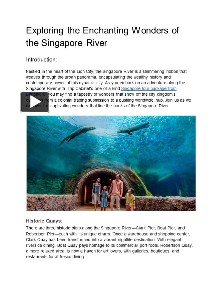 PPT – Exploring the Enchanting of the Singapore River Wonders ...
