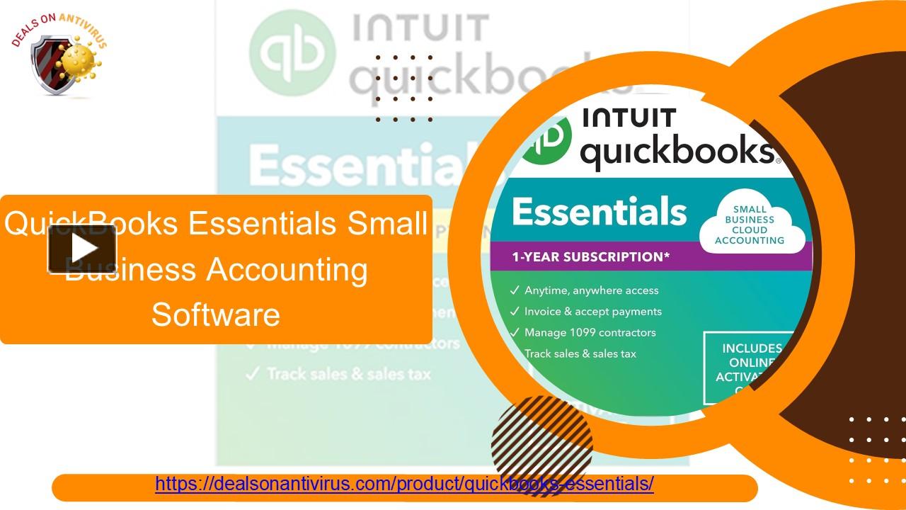 QuickBooks Essentials Small Business Accounting Software presentation | free to download