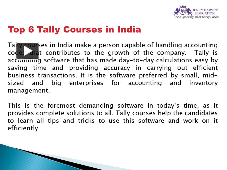 Unleashing the Power of Tally: How a Course Can Transform Your Career presentation | free to ...