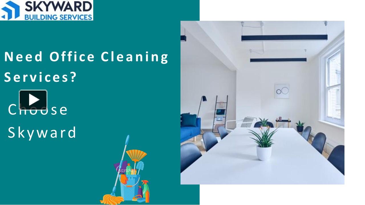 Elevate Your Workspace with Skyward: Commercial Cleaning Services presentation | free to download