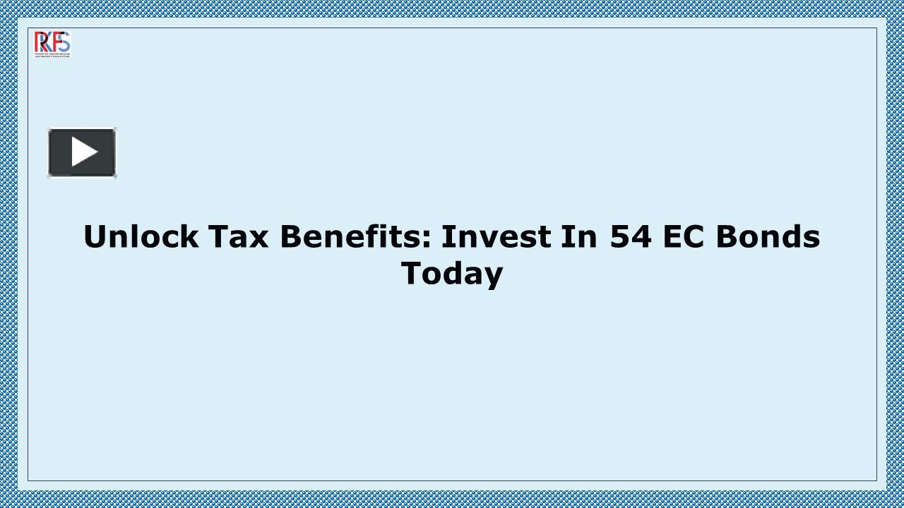 How To Easily Invest In 54EC Bonds presentation | free to download