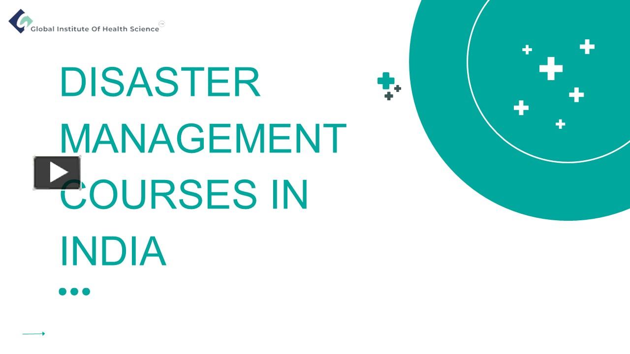 PPT – disaster management courses in india PowerPoint presentation ...