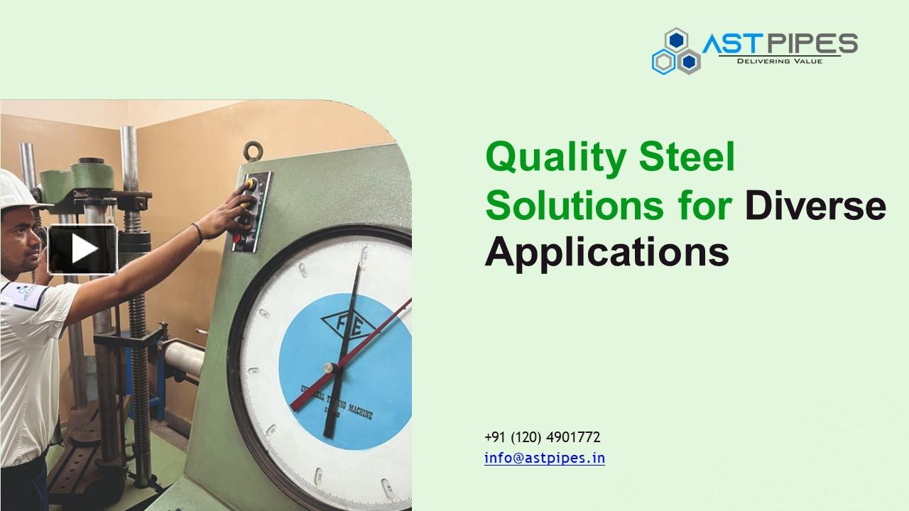 PPT – Quality Steel Solutions for Diverse Applications PowerPoint presentation | free to ...
