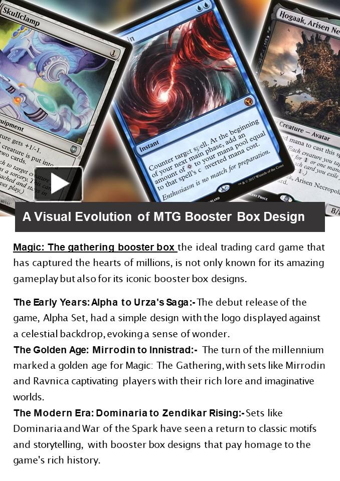 PPT – A Visual Evolution of MTG Booster Box Design PowerPoint presentation | free to download ...
