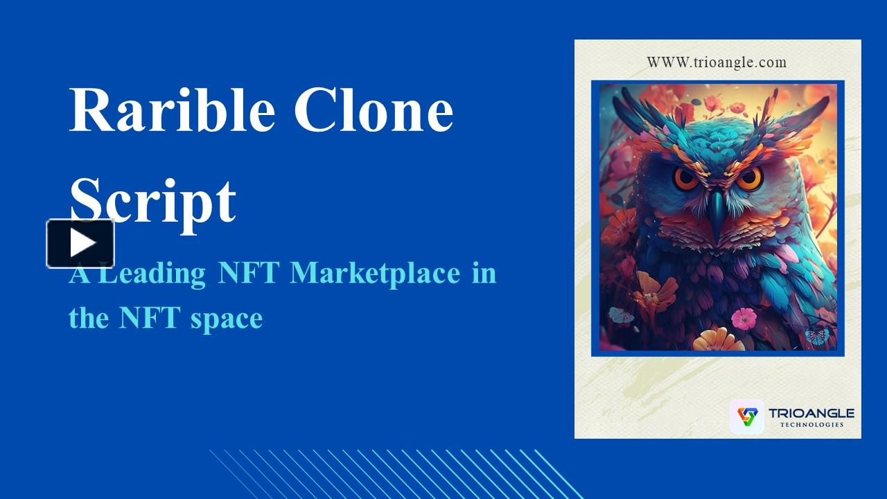 Rarible Clone Script - Leading NFT marketplace presentation | free to download