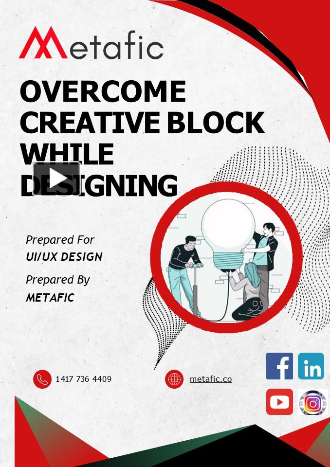 Metafic Designing Guide to Overcome Creative Block (1) presentation | free to download