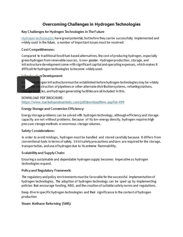 PPT – Overcoming Challenges in Hydrogen Technologies PowerPoint presentation | free to download ...