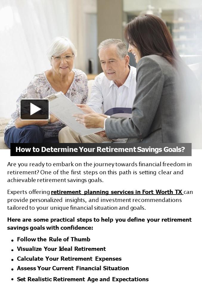 PPT – How to Determine Your Retirement Savings Goals? PowerPoint presentation | free to download ...