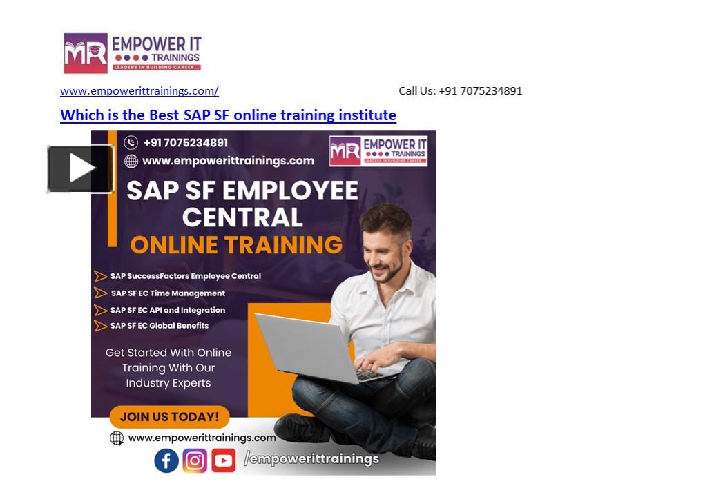 PPT – Which is the Best SAP SF online training institute PowerPoint presentation | free to ...