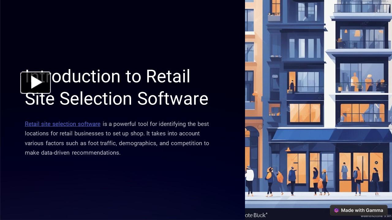 PPT – What is site selection software? PowerPoint presentation | free to download - id: 98ceb8-YmJjN
