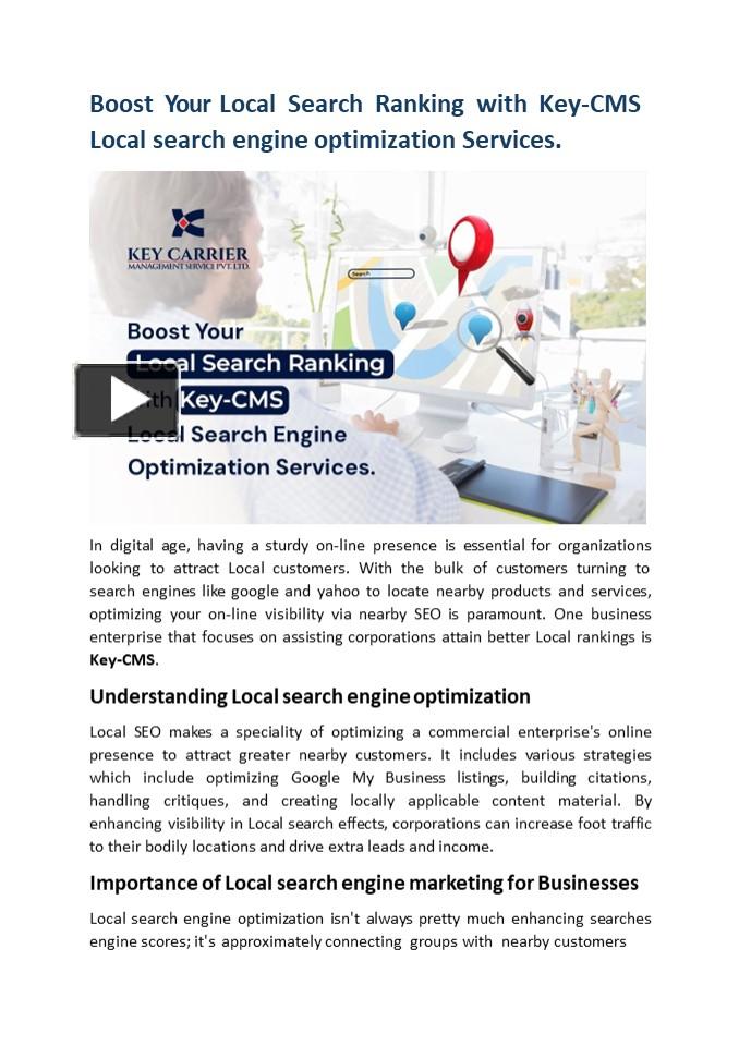 PPT – Boost Your Local Presence with Expert Local SEO Services! PowerPoint presentation | free ...