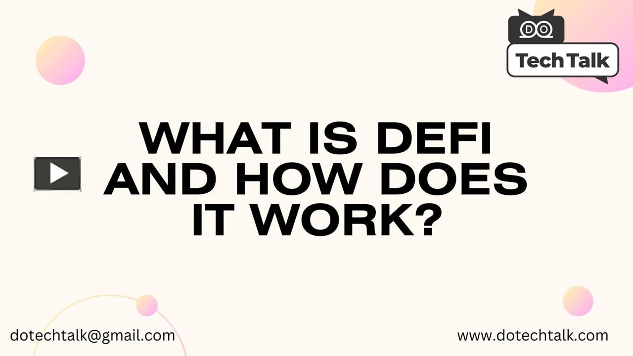 PPT – How does DeFi work? PowerPoint presentation | free to download - id: 98d23f-ZDk2M