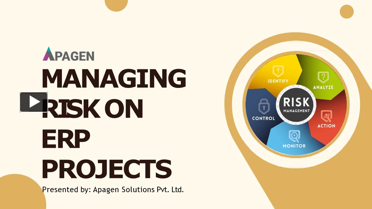 PPT – MANAGING RISK ON ERP PROJECTS PowerPoint presentation | free to download - id: 98d4c1-ZWEwN