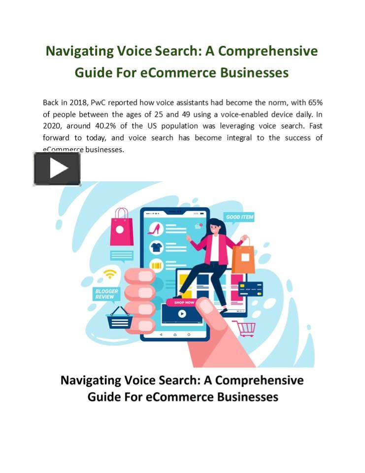 PPT – Navigating Voice Search: A Comprehensive Guide For eCommerce Businesses PowerPoint ...