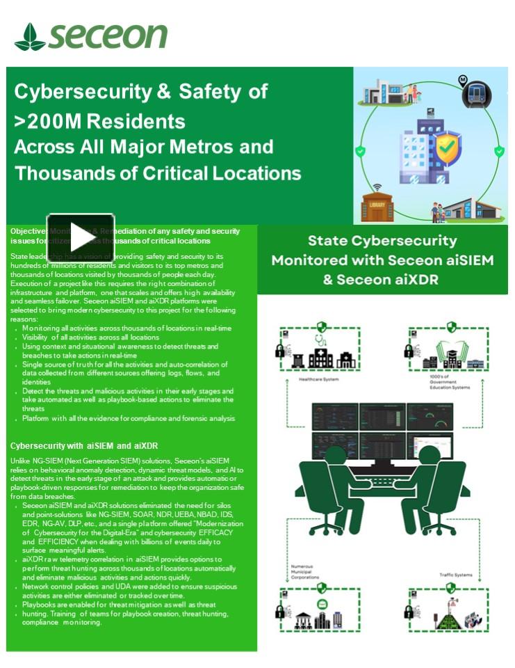Seceon-Case-Study-Smart-Government-Cybersecurity presentation | free to download