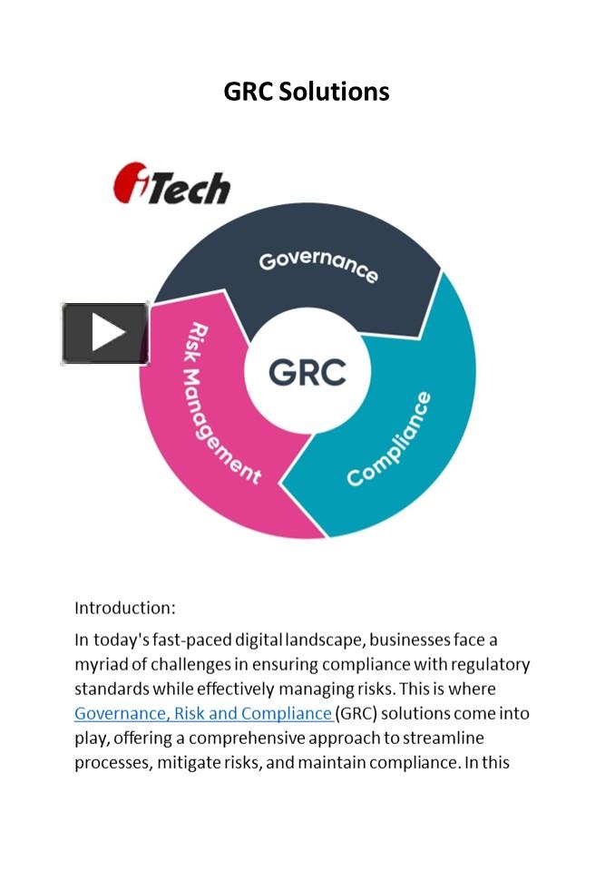 GRC Solutions (1) presentation | free to download