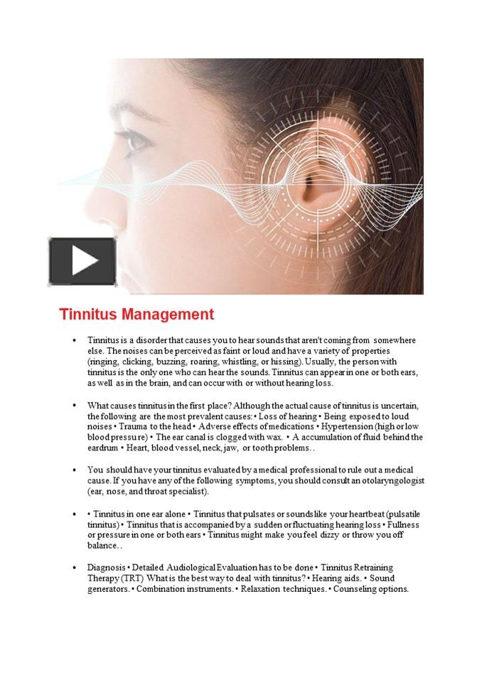 PPT – Tinnitus Diagnosis PowerPoint presentation | free to download - id: 98d9a0-ODdkM