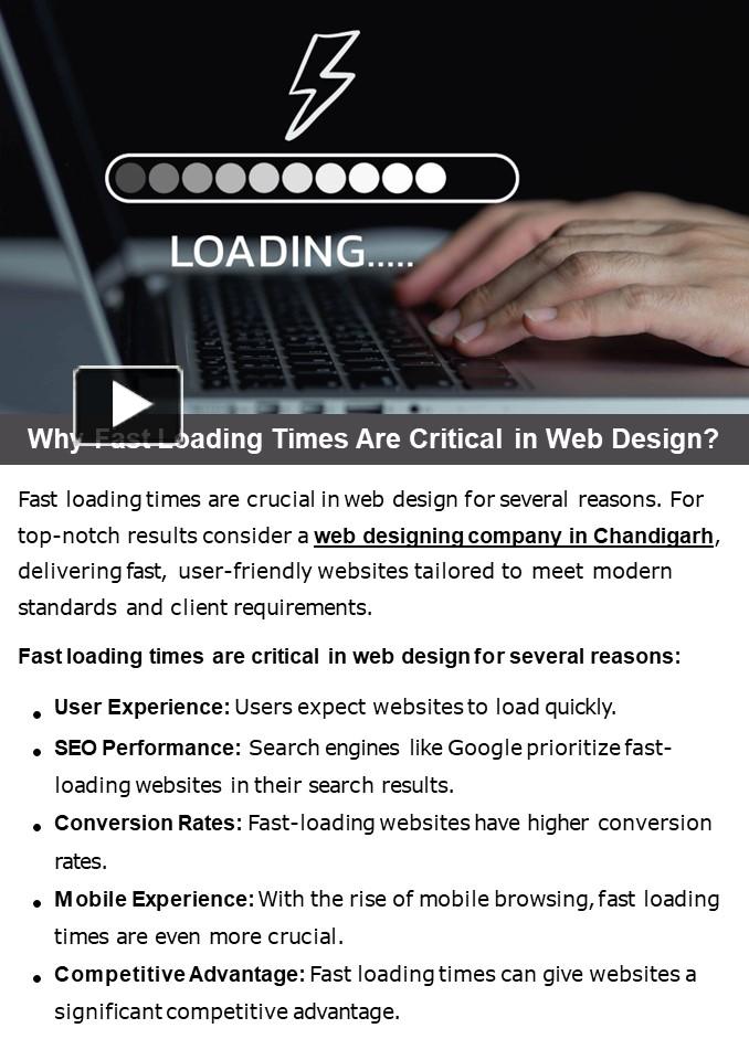PPT – Why Fast Loading Times Are Critical in Web Design? PowerPoint presentation | free to ...