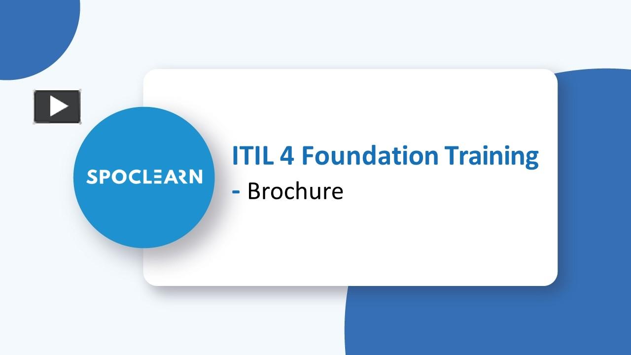 Itil Certification Training In Netherlands Spoclearn Presentation 9059