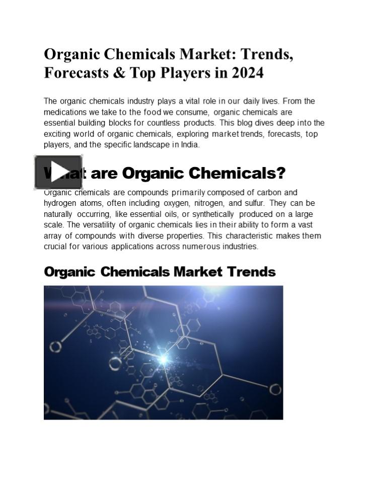 PPT – Insights into the organic chemical market (1) PowerPoint presentation | free to download ...