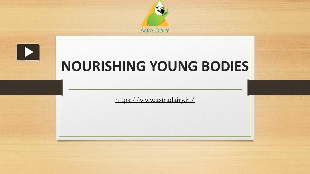 Nourishing Young Bodies presentation | free to download