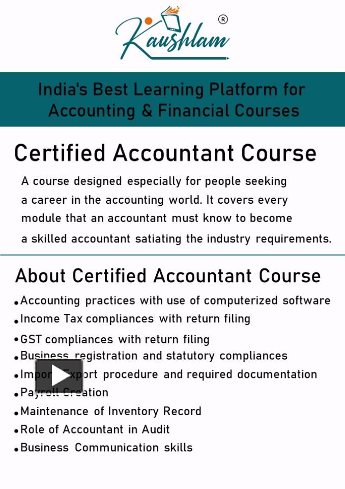 PPT – Certified accountant course with 100% placement PowerPoint presentation | free to download ...