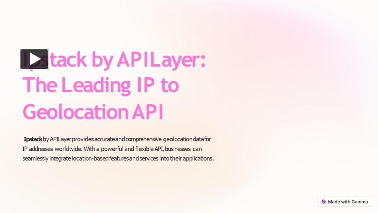Ppt Enhancing Geolocation Data For Your Applications Powerpoint