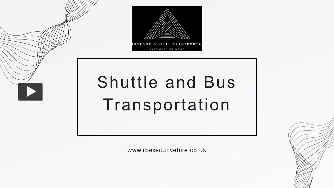 PPT – Shuttle and Bus Transportation PowerPoint presentation | free to download - id: 98f520-ZGVmN