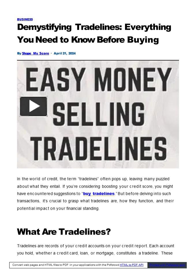 PPT – Know the Secrets of Tradelines with Our Authoritative Resource ...