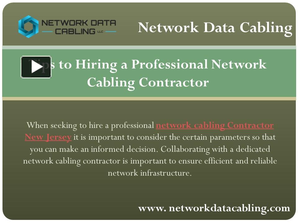 Network installer near me - Network Data Cabling presentation | free to download