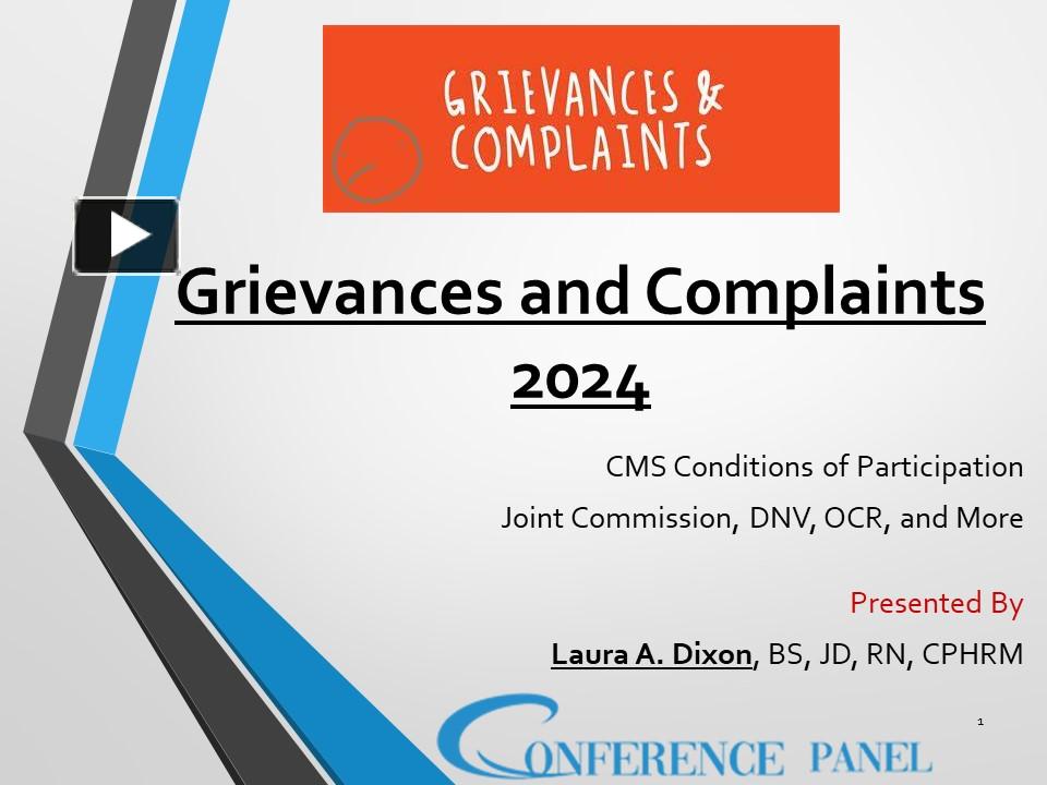 Grievances and Complaints 2024 presentation | free to download