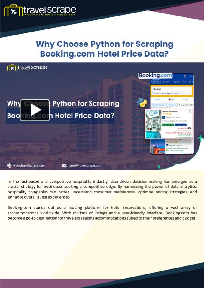 PPT – Why Choose Python for Scraping Booking.com Hotel Price Data? PowerPoint presentation ...